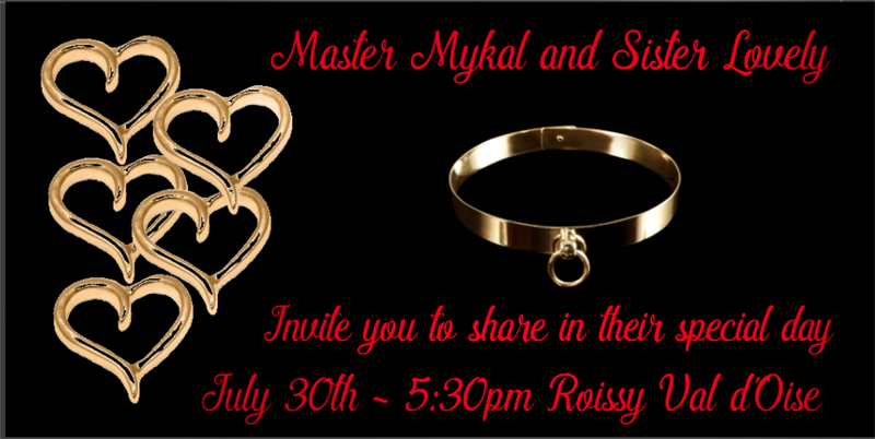 Maitre Mykal's and Lovely's Collaring Ceremony