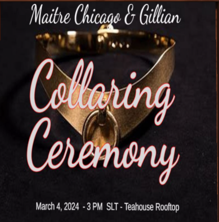 Maitre Chicago's and Gillian's Collaring Ceremony